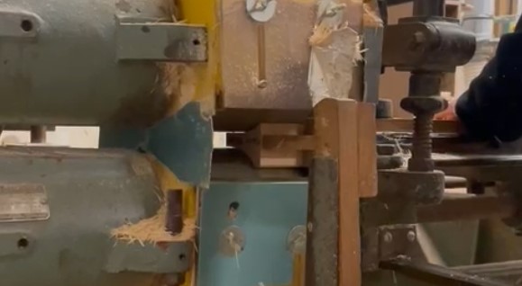 The Tenoner machine for precise joinery in all of our gates - The ...